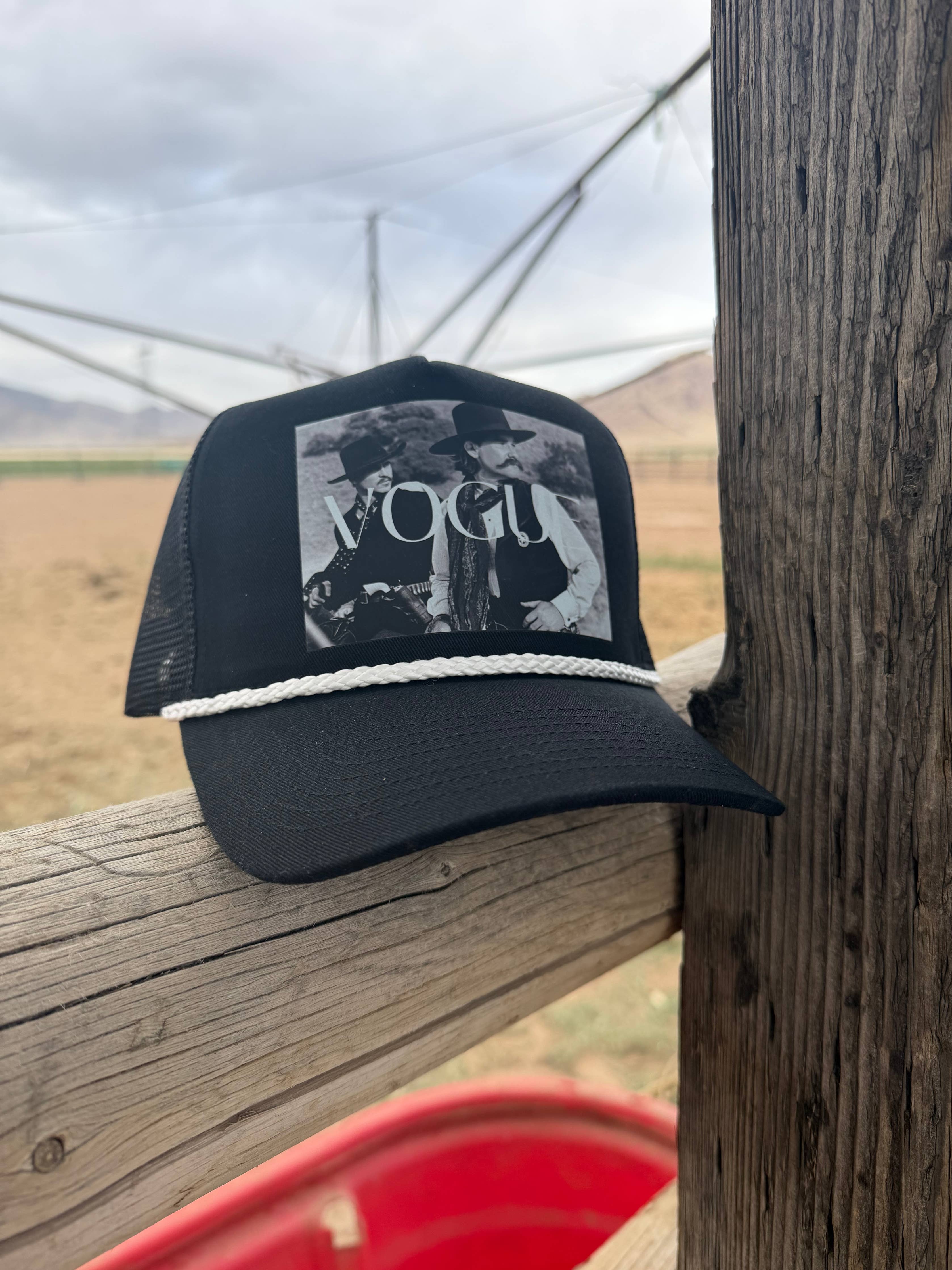 Vintage Vogue Trucker Hat – The Turquoise Reata